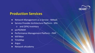 Network Development in the GÉANT Project | PPT