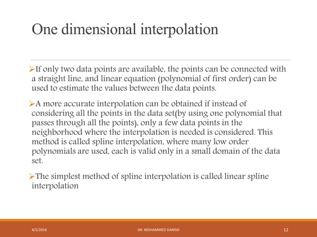 06-07 Chapter interpolation in MATLAB | PPT