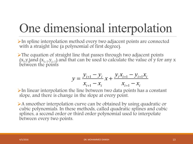 06-07 Chapter interpolation in MATLAB | PPT