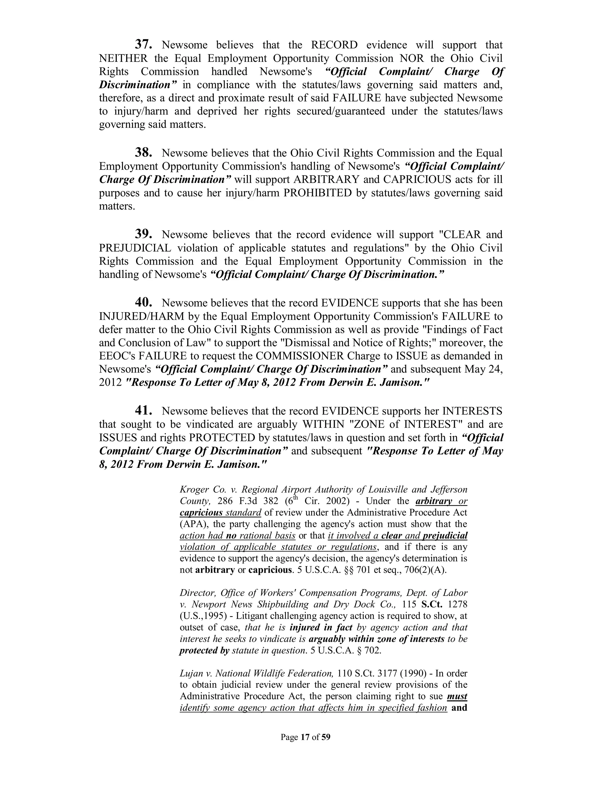 06/08/12 - Response To Ohio Civil Rights Commission May 9, 2012 Letter ...