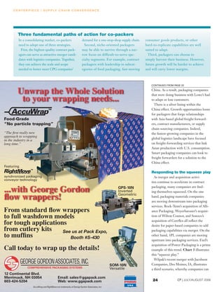 Supply Chain Packaging Convergence -- Cover Story of Packaging Today | PDF