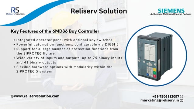 Siemens Siprotec 5 6MD86: Control, Protection, and Innovation | PPT