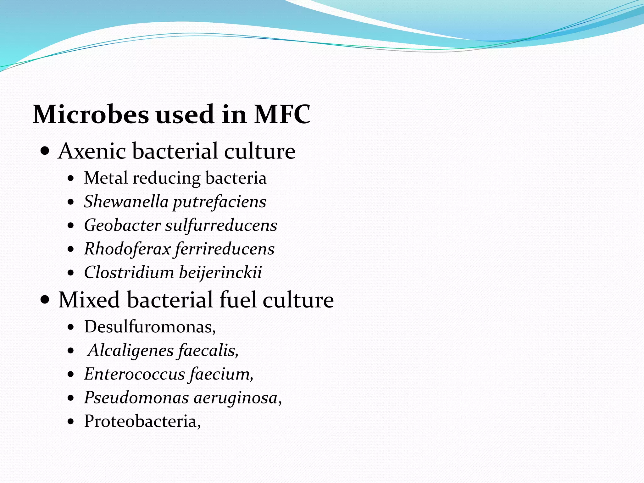 MICROBIAL FUEL CELLS-PPT | PPTX