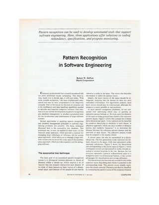 Pattern Recognition in Software Engineering | PDF