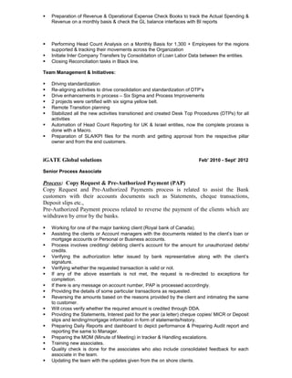 Mohan Kumar MG CV | DOC | Credit Cards | Personal Debt