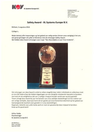 Safety Award | PDF