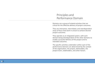 Project Management Domains for PMP Exam 7th Edition | PDF