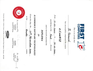 E-Commerce First Computers | PDF