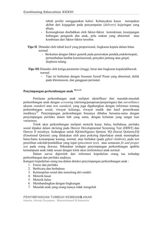 penyimpanan pada pertumbuhan anak | PDF