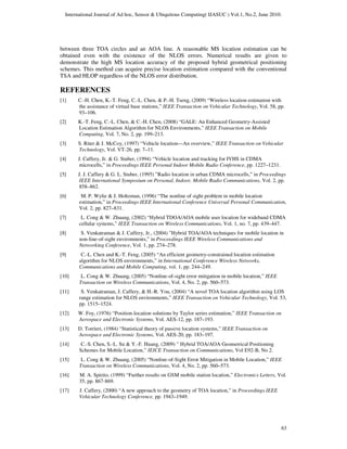 HYBRID TOA/AOA SCHEMES FOR MOBILE LOCATION IN CELLULAR COMMUNICATION SYSTEMS | PDF