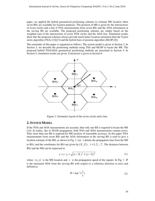 HYBRID TOA/AOA SCHEMES FOR MOBILE LOCATION IN CELLULAR COMMUNICATION SYSTEMS | PDF