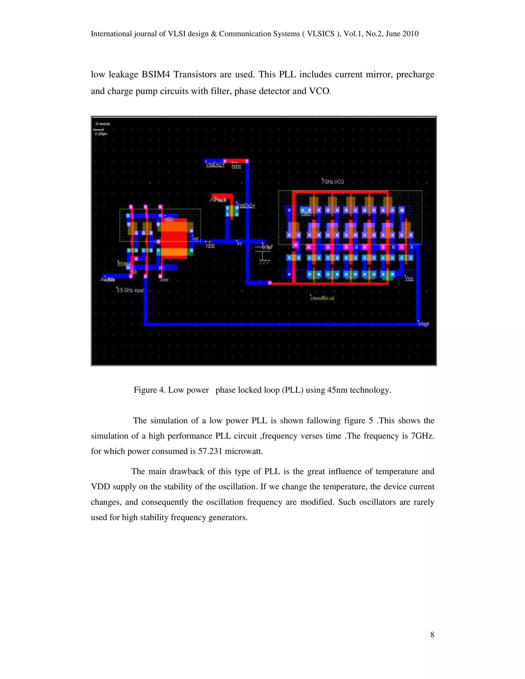 Design Of Low Power Phase Locked Loop Pll Using 45nm Vlsi Technology Pdf