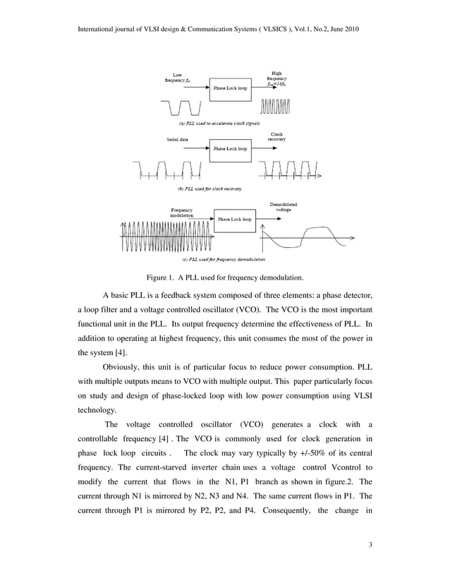 Design Of Low Power Phase Locked Loop Pll Using 45nm Vlsi Technology Pdf