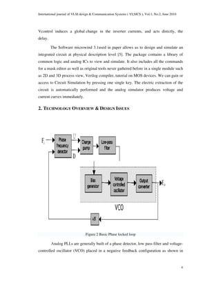 DESIGN OF LOW POWER PHASE LOCKED LOOP (PLL) USING 45NM VLSI TECHNOLOGY ...