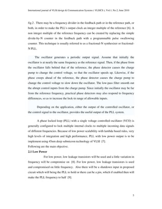 DESIGN OF LOW POWER PHASE LOCKED LOOP (PLL) USING 45NM VLSI TECHNOLOGY ...