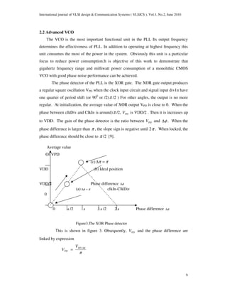 DESIGN OF LOW POWER PHASE LOCKED LOOP (PLL) USING 45NM VLSI TECHNOLOGY | PDF