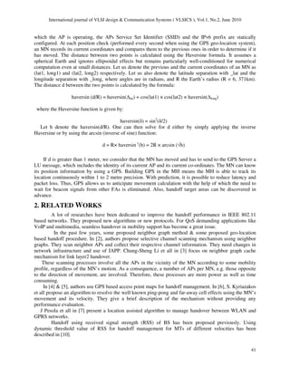 MINIMIZATION OF HANDOFF LATENCY BY CO-ORDINATE EVALUATION METHOD USING GPS BASED MAP | PDF