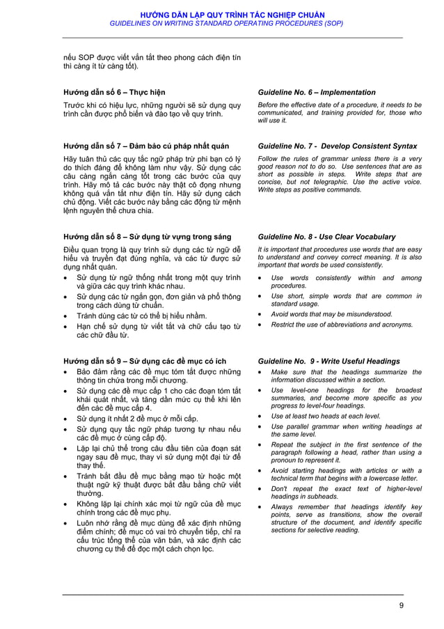 061107 guideline writing-sop-rod-eng___vn-final-edition1 | PDF