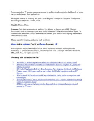 Need for Quality and Speed Powers Sentara's Applications Modernization ...
