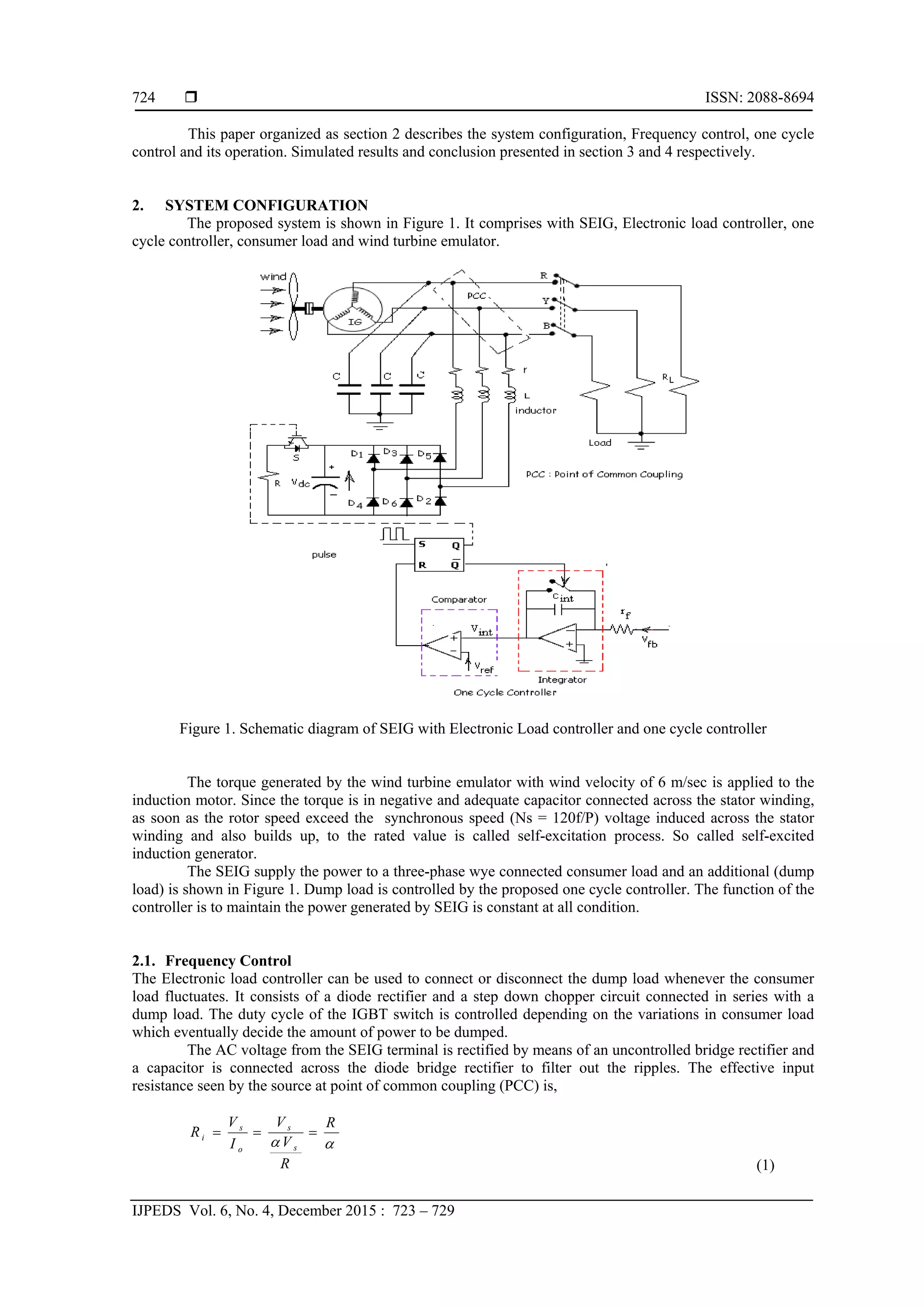 Voltage And Frequency Control Of Variable Speed Induction Generator