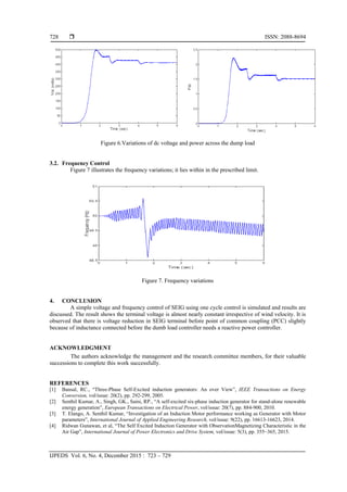 Voltage and Frequency Control of Variable Speed Induction Generator ...