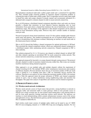 INTERFERENCE-AWARE CHANNEL ASSIGNMENT FOR MAXIMIZING THROUGHPUT IN WMN | PDF | Computer ...