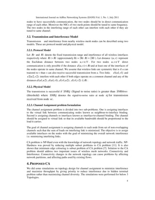 INTERFERENCE-AWARE CHANNEL ASSIGNMENT FOR MAXIMIZING THROUGHPUT IN WMN | PDF | Computer ...
