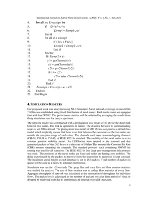 INTERFERENCE-AWARE CHANNEL ASSIGNMENT FOR MAXIMIZING THROUGHPUT IN WMN | PDF | Computer ...