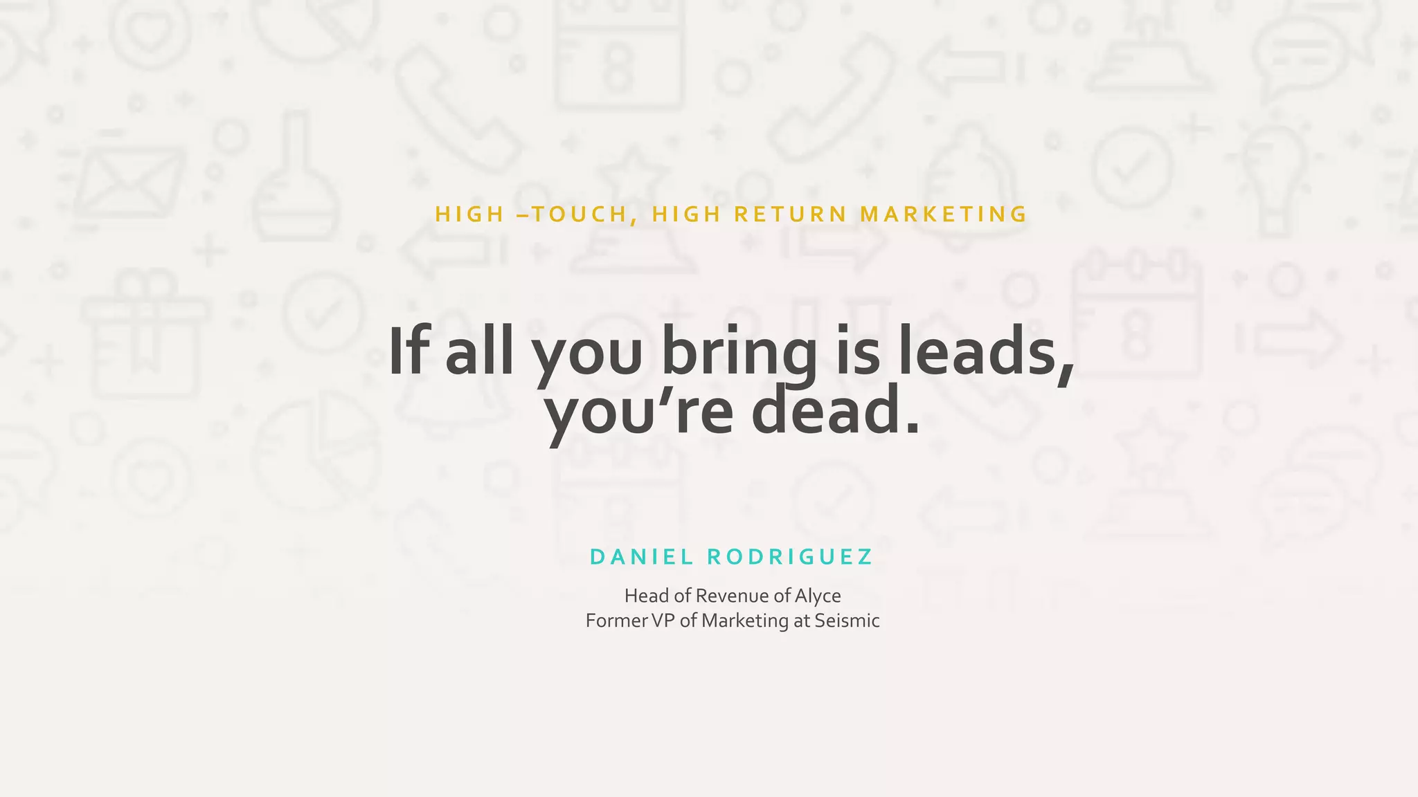 B2B Marketing Trap: Using MQLs to Communicate Value | PPT