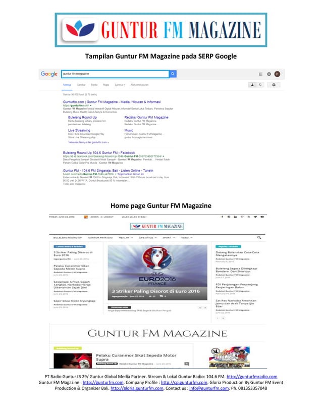 Guntur FM Magazine Proposal | PDF | Free Download