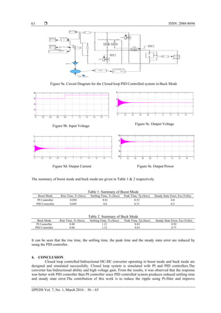 Comparison of PI and PID Controlled Bidirectional DC-DC Converter Systems | PDF