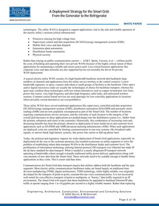 061509 White Paper Deployment Strategy For The Smart Grid | PDF