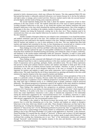 Exploring Students’ Politeness Perspectives at the State University of ...