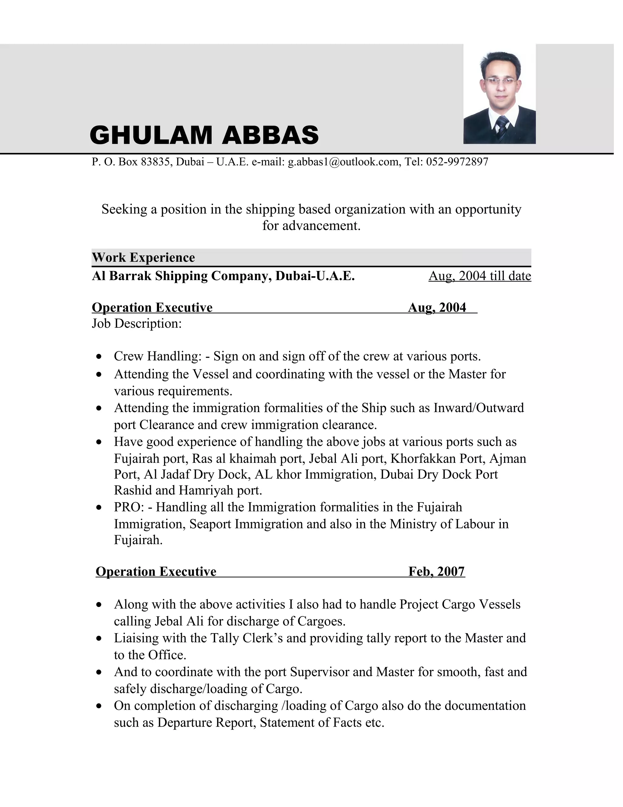 abbas_cv - updated | DOC | Human Resources | Business