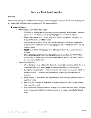 Maya Cinemas Safety Instruction Manual__Final | PDF | Injuries ...