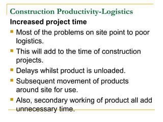 062 Logistics & Productivity PART 1 | PPT