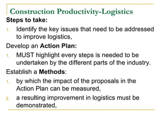 062 logistics and productivity | PPT