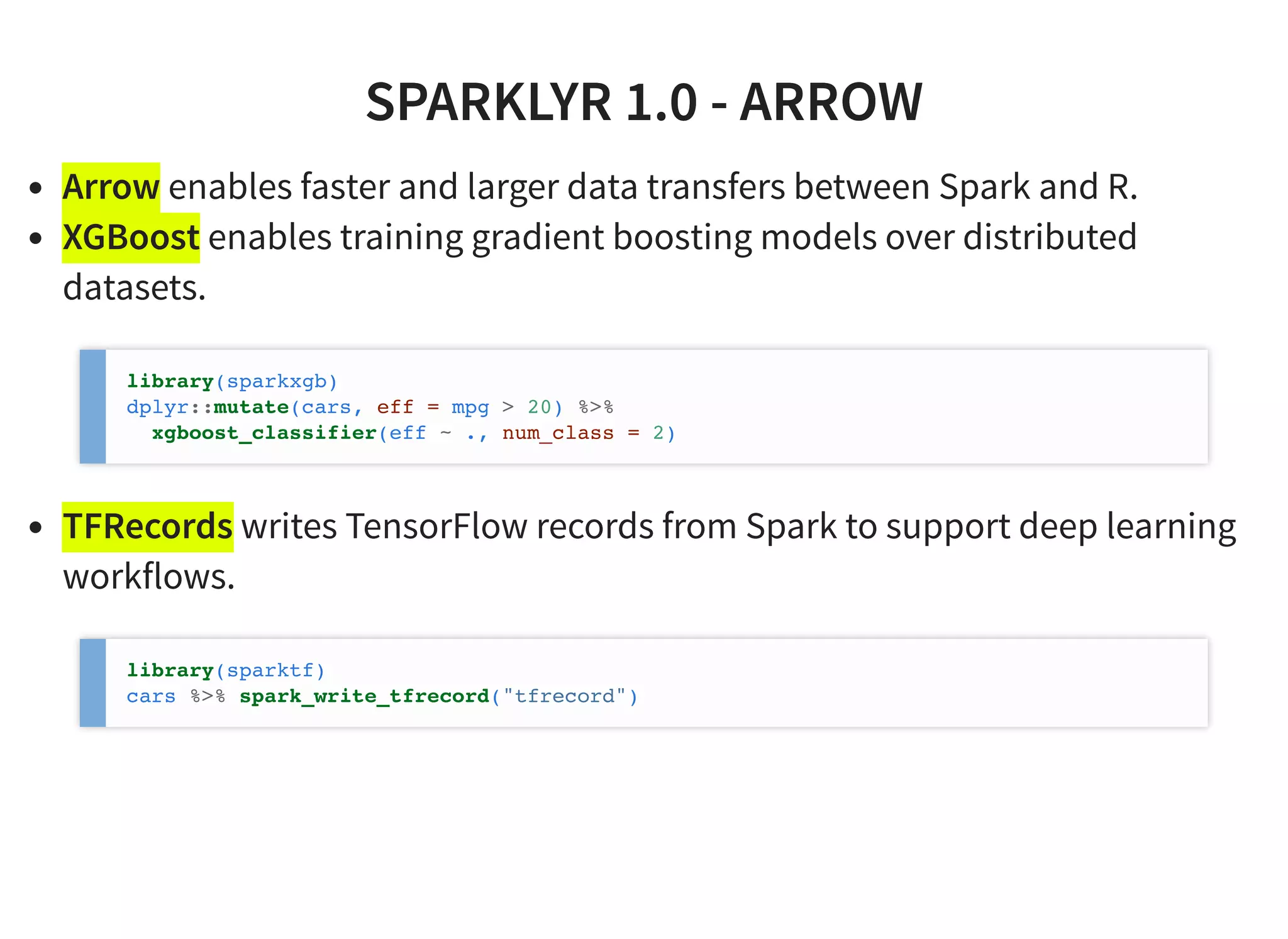 Running R at Scale with Apache Arrow on Spark | PDF