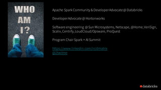 Writing Continuous Applications with Structured Streaming PySpark API | PPT