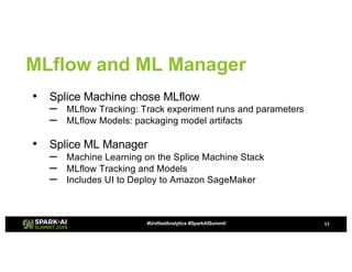 Splice Machine's use of Apache Spark and MLflow | PPT