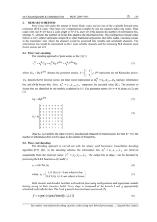 Successive cancellation decoding of polar codes using new hybrid processing element | PDF