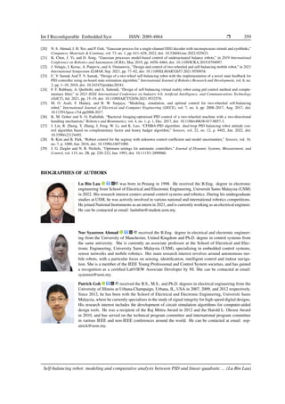 Self-balancing robot: modeling and comparative analysis between PID and ...