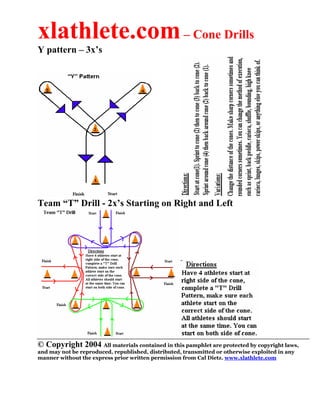 Athlete Cone Agility Training Drills Full List | PDF