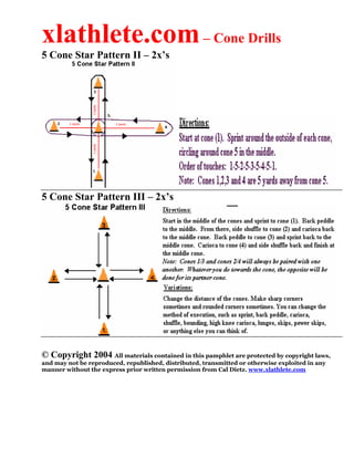 Athlete Cone Agility Training Drills Full List | PDF