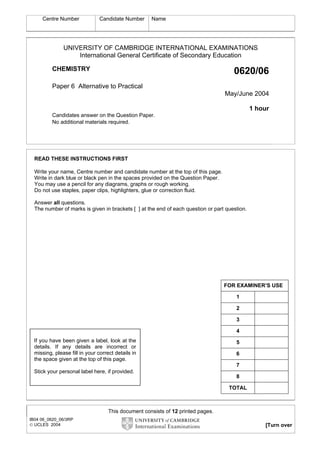 0620 s04 qp_6 | PDF
