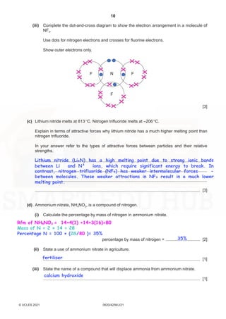 0620-igcse-chemistry-may-2021-Paper-42-Solved | PDF