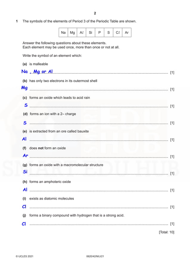 0620-igcse-chemistry-may-2021-Paper-42-Solved | PDF