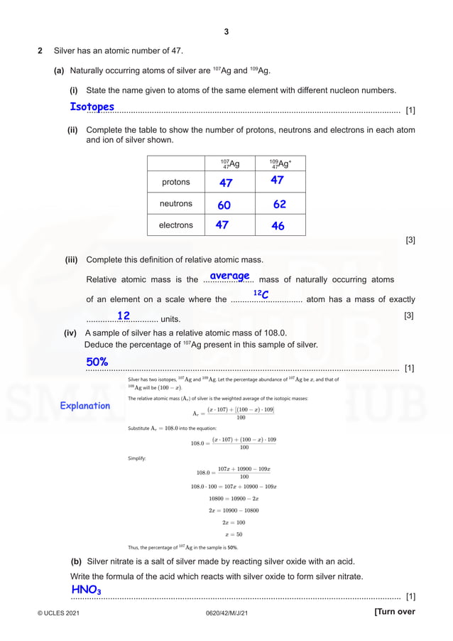 0620-igcse-chemistry-may-2021-Paper-42-Solved | PDF