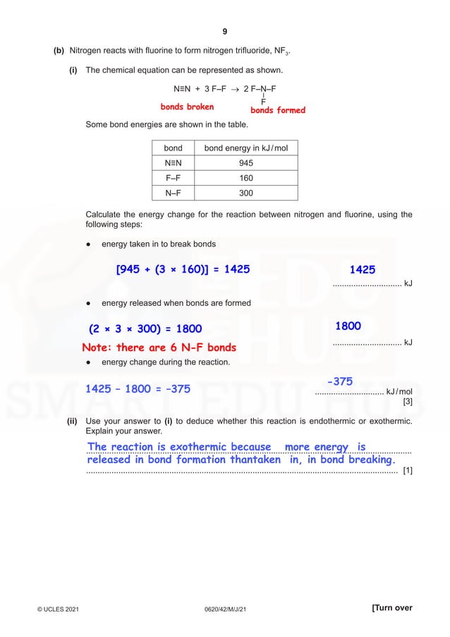 0620-igcse-chemistry-may-2021-Paper-42-Solved | PDF