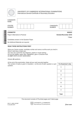 0620 w10 qp_63 | PDF
